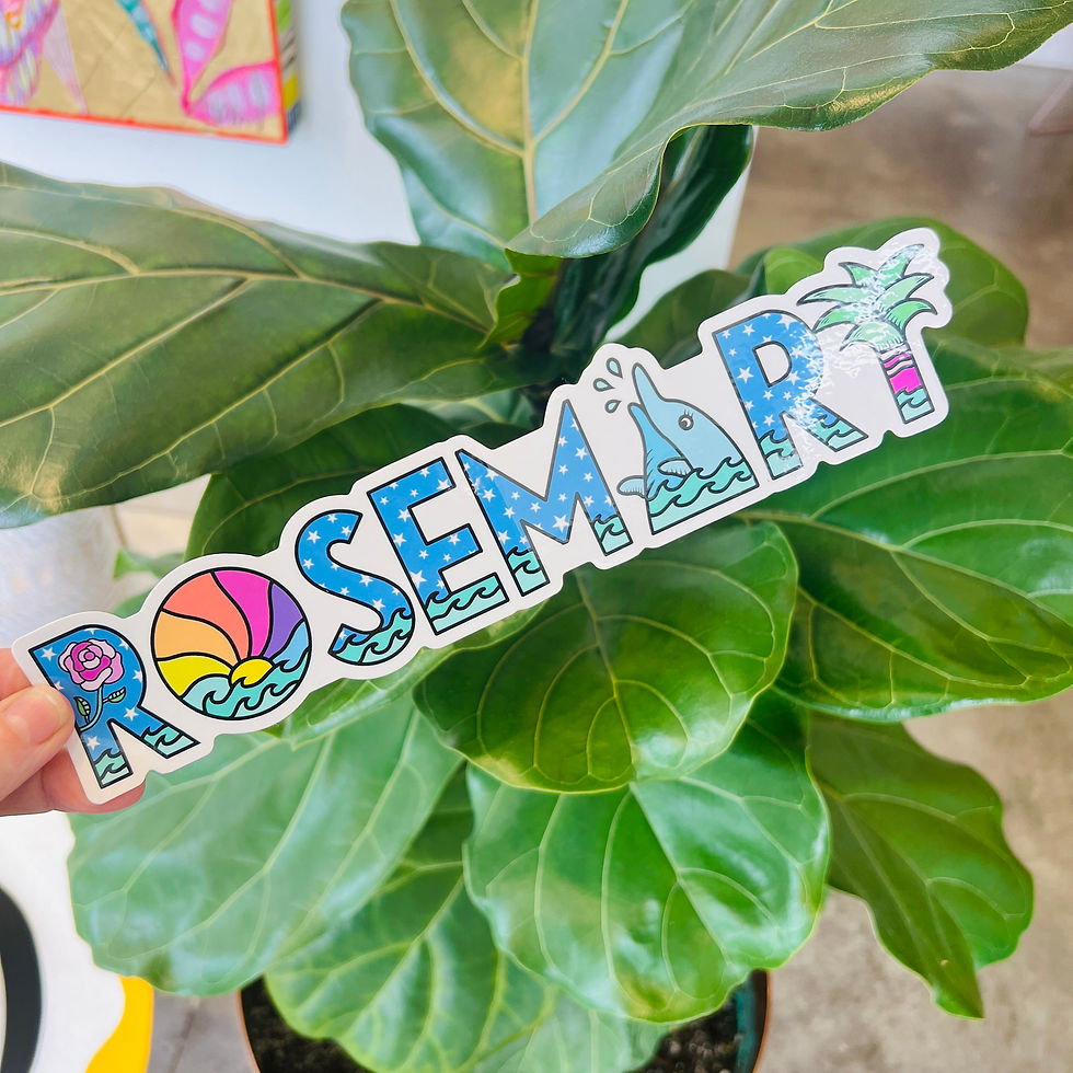 Rosemary Beach Sticker | Adaro Art