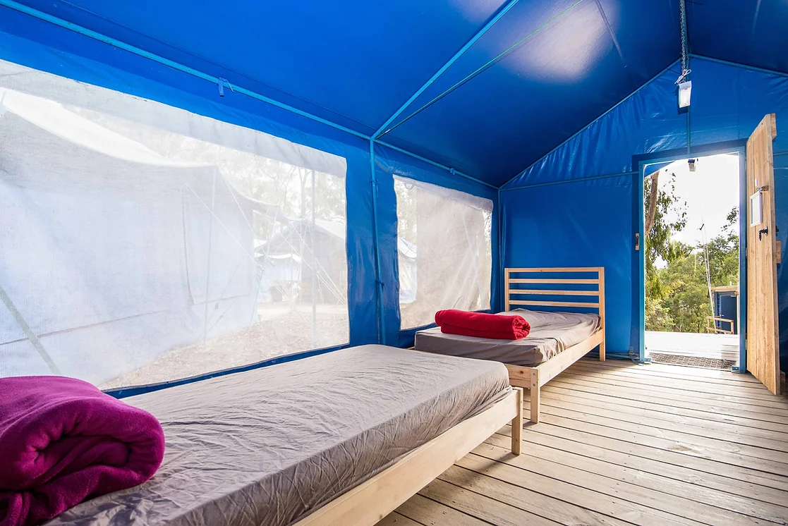 Large Group Accommodation at The Summit | Cabins | Tent Villages