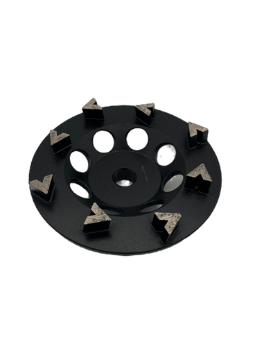 4" 8-Segment Mini Arrow Cup Wheel | Concrete Grinding Tool | GrindLine