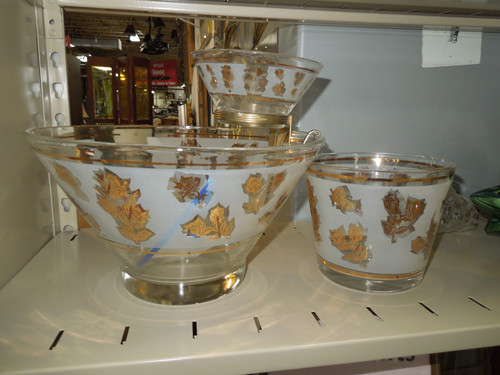 Mid century Chip & Dip Bowl & Ice Bucket | Red Door Consignment Gallery ...