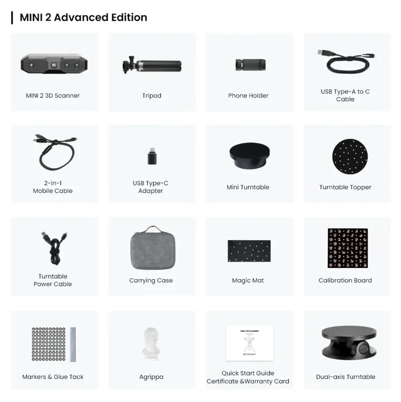 Revopoint Mini 2 - 超高精度3D全彩藍光掃描器 | Beets Limited