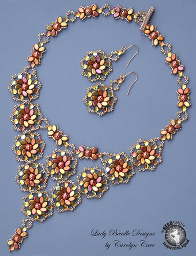 Necklace and Earrings ~ Julia | Lady Beadle Designs