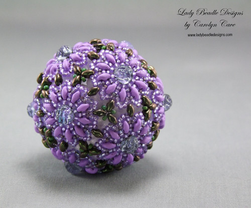 Novelty ~ Aster Beaded Sphere | Lady Beadle Designs