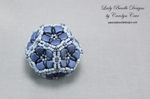 Novelty ~ Biloba Beaded Sphere | Lady Beadle Designs