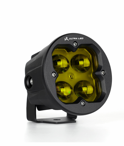 RS3 Round Fog Yellow (Pair) | ULTRA LED