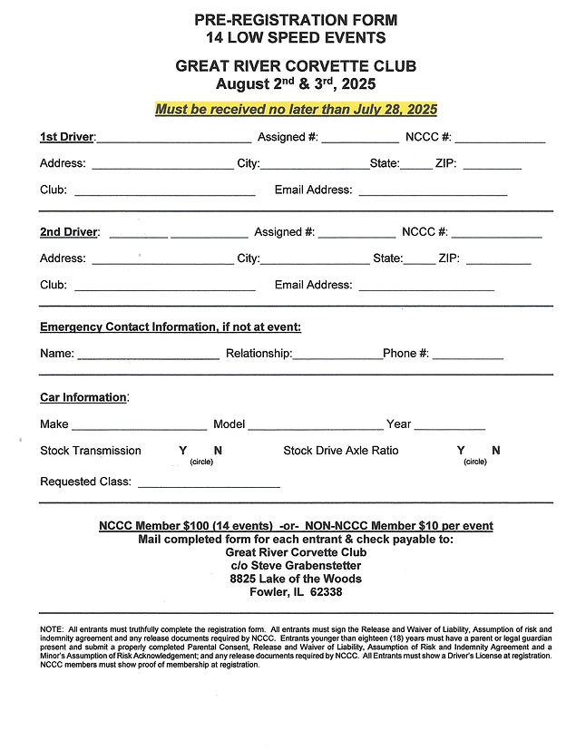 AutoCross 2025 | Great River Corvette