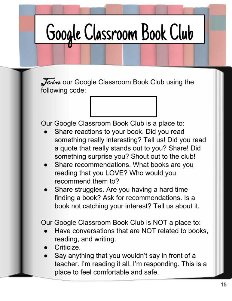 Google Classroom Book Club: How to engage your student readers online