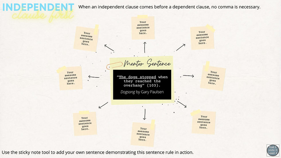5 tips for using mentor sentences to improve student writing