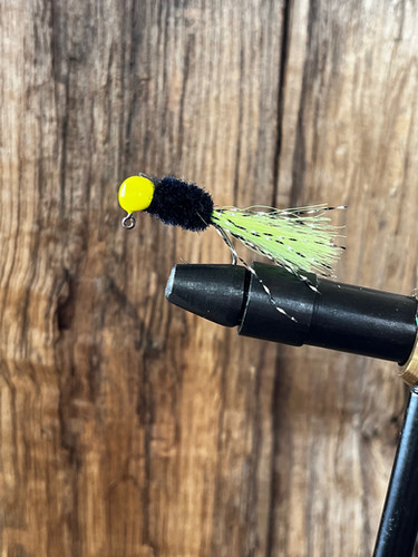Black Chartreuse Hair Jig | D&S Custom Jigs