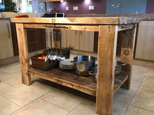 Butcher Block Style Kitchen Island | CCRF. Reclaimed.