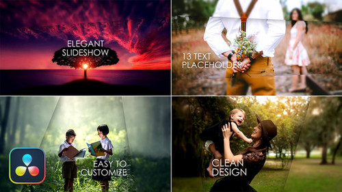 Elegant Slideshow | DaVinci Resolve Template