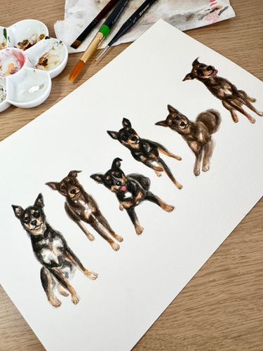 "Let's Get To Work," Kelpie Art Print | Art by Caitlin Rober