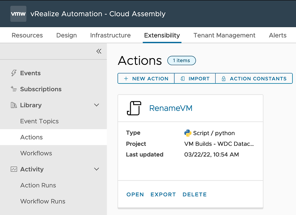 Build and Rename VMs with VMware vRA!