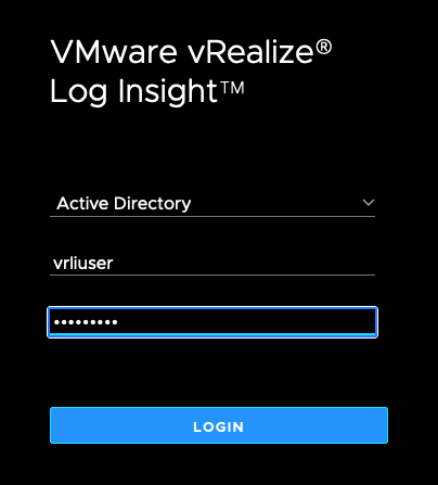 VMware Aria Operations for Logs Authentication using Microsoft Active Directory