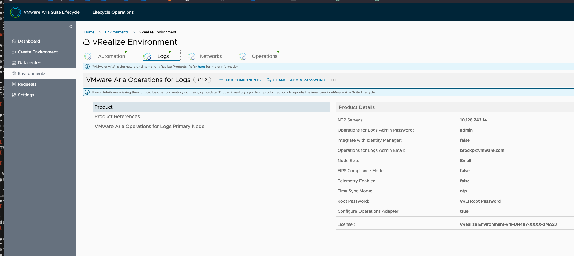 VMware Aria Suite Updates