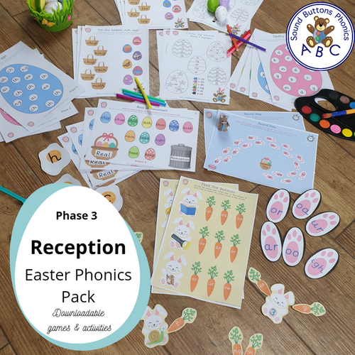 Reception Easter Phonics Pack | onthebuttonlearning