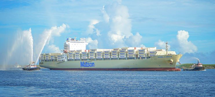 Matson welcomes second Aloha class vessel