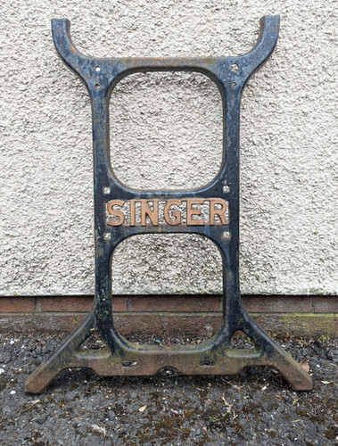 Victorian Singer sewing machine table cast iron end | Timeless Interiors