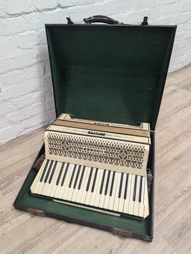 Vintage Hohner Verdi III accordian with case | Timeless Interiors