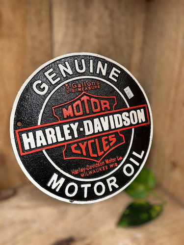 Round Harley Davidson Sign | Warehouse Wonders