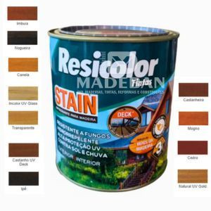 Stain Impregnante Madeira Resicolor 900ml. Triplo Filt Solar | Madeban