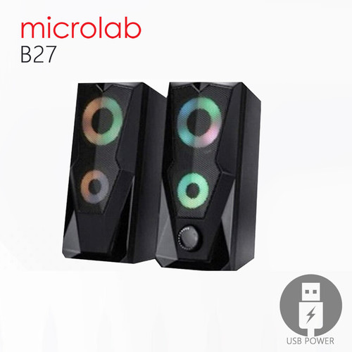 MICROLAB B27 小型喇叭 多媒體揚聲器 (配備LED燈) | SC Shop