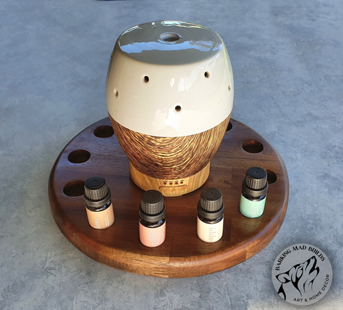 Handcrafted Essential Oil diffuser Stand - 12holes | Barking Mad Builds
