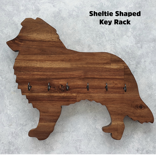 Sheltie Sheepdog shaped key rack | Barking Mad Builds