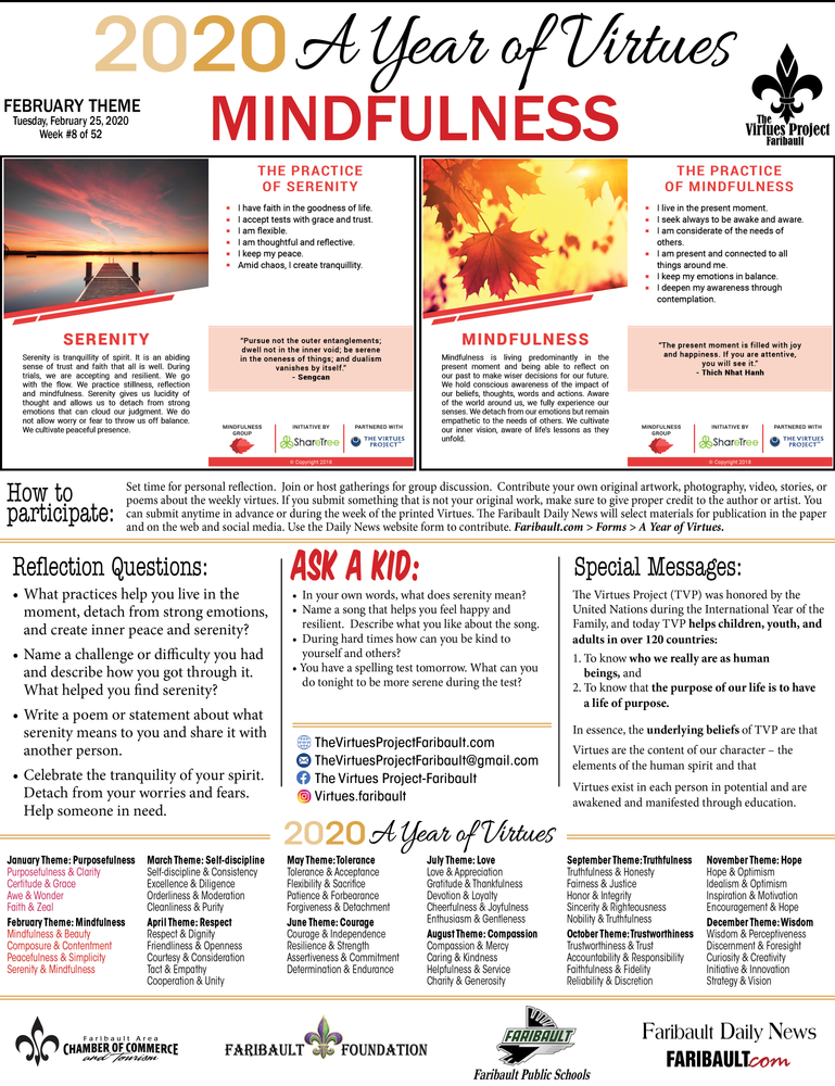 Mindfulness Week #8 - Serenity & Mindfulness