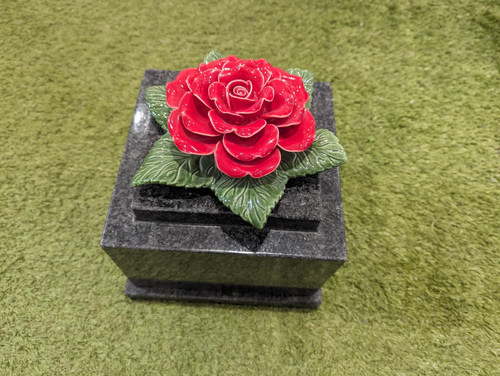 Ceramic Red Rose for Graves | Products | William Kent