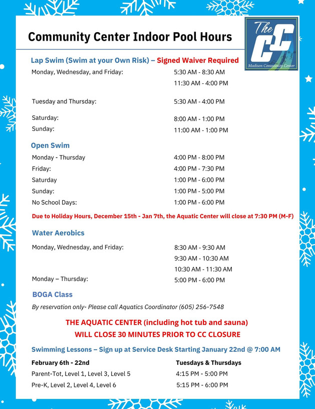 Madison, SD Community Center