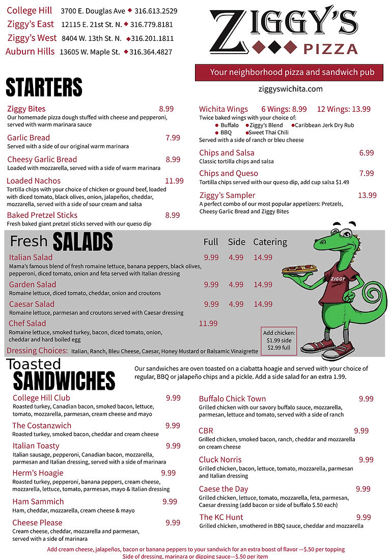MENU | ziggyswichita