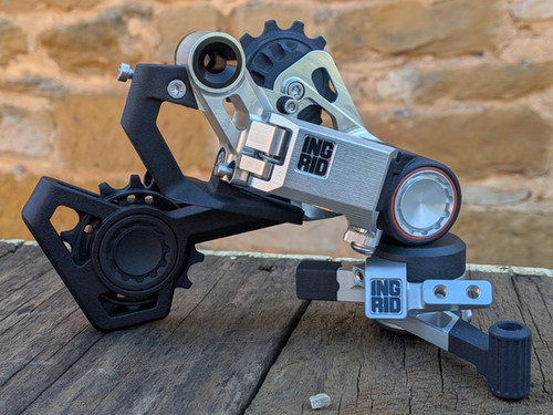INGRID RD1 MK2 Rear Derailleur & TTS Shifter 12s Silver Kit | eightyonespices
