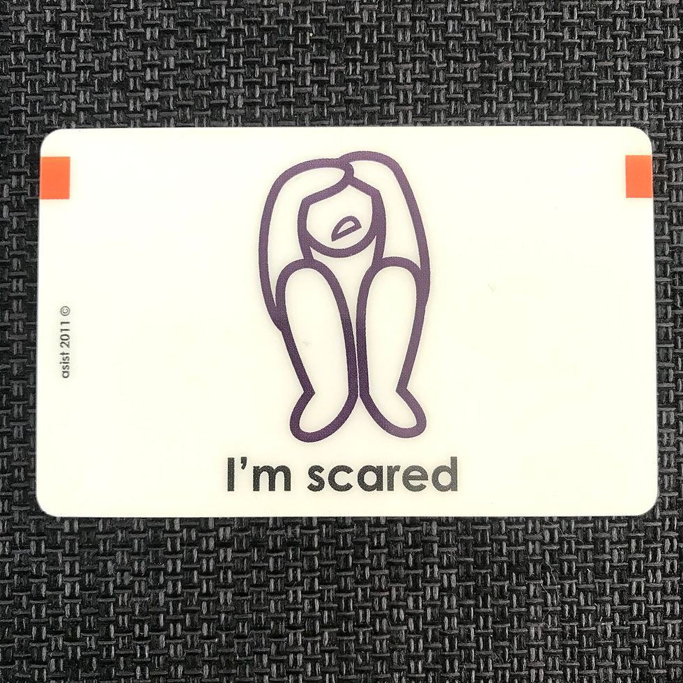 I'm Scared Flash Card | ASIST