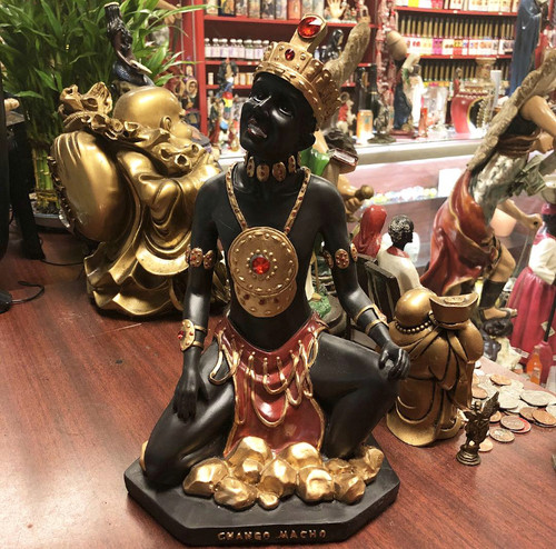 12” Chango Macho Statute | milokanbotanica
