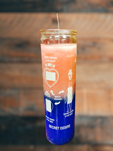 Sacred Desires of My Heart Love Magick Candle | milokanbotanica