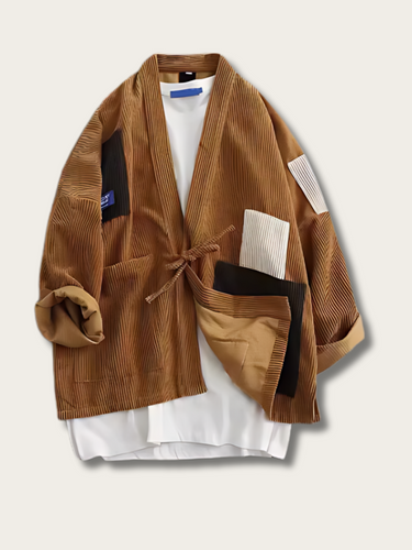 Textured Weave Japanese Work Jacket | RueMood