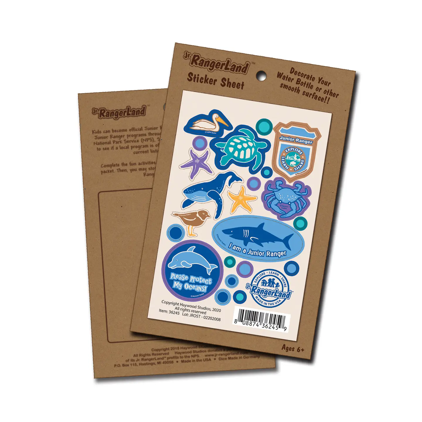 Jr. Ranger Ocean Stickers | OPS