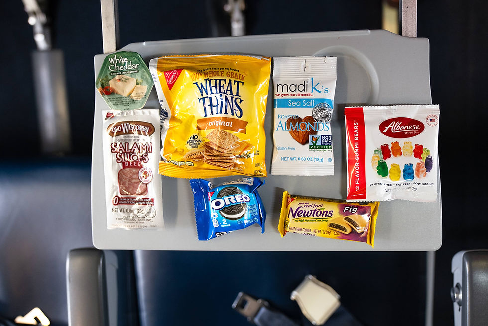 Snacks on a plane: Our newest on-board bites