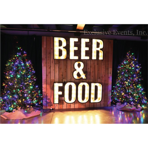 Beer & Food Marquee Sign | Exclusive Events Inc