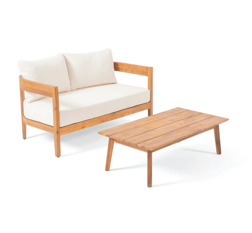 Teak Loveseat | Exclusive Events Inc