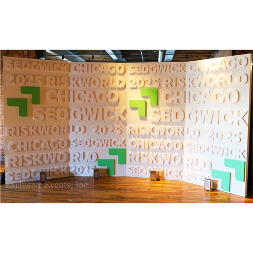 3D Photo Op Backdrop with Raised Letters | Exclusive Events Inc