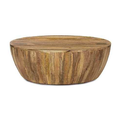 Wood Block Round Coffee Table | Exclusive Events Inc