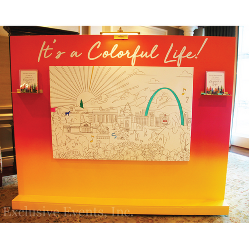 Colorful Coloring Wall | Exclusive Events Inc