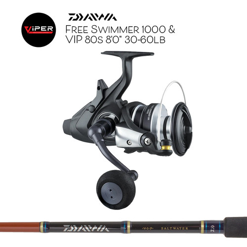 Diawa Free Swimmer 10000 & VIP 80S 8' 30-60lb | viper_wholesale_ltd
