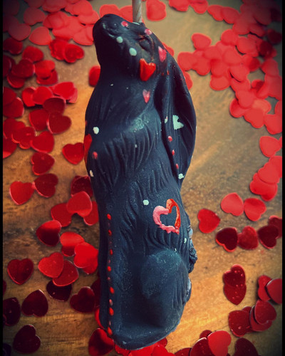 The Goth Love Bunny ★ Dark Gothic Romance Spell Candle | starryeyedsupplies