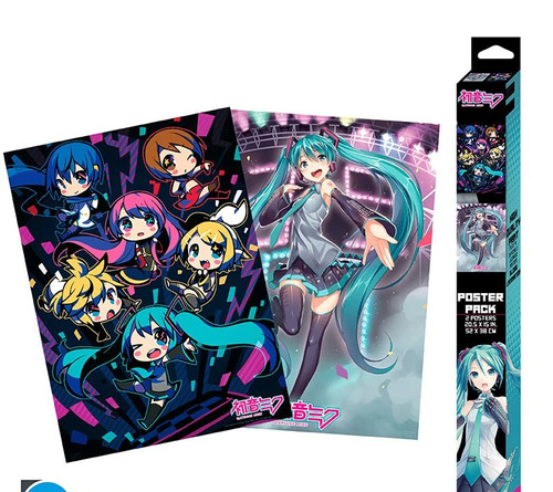 HATSUNE MIKU Set 2 chibi Posters Hatsune Miku The perfect Hatsune Miku ...