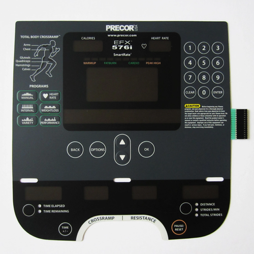 Overlay Keypad Precor Experience EFX 576i | GRUPO FITNESS MEXICO