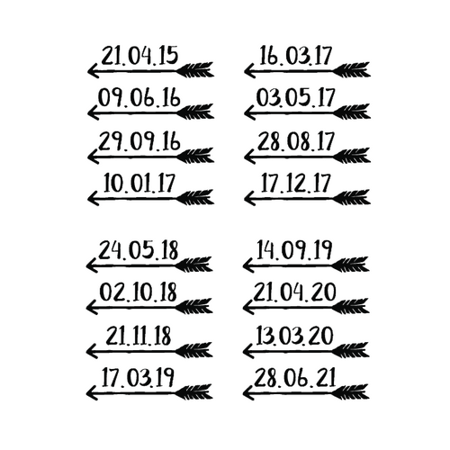 DATE CHART MARKERS | HEIGHT CHART DECALS | Vinyl Junkies NZ