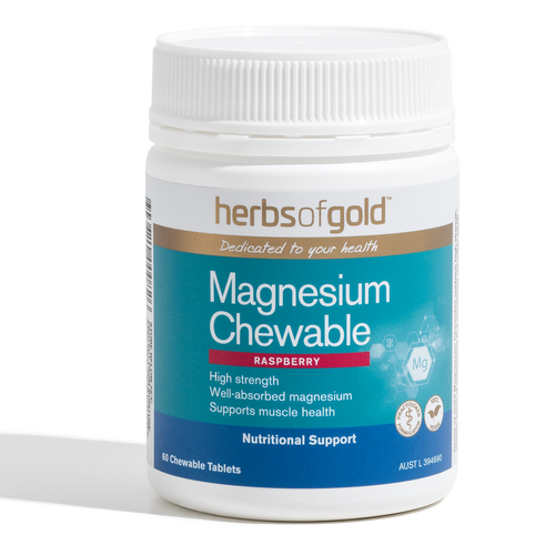Herbs of Gold - Magnesium Chewable - 60 Tablets | Seeds of Wellness